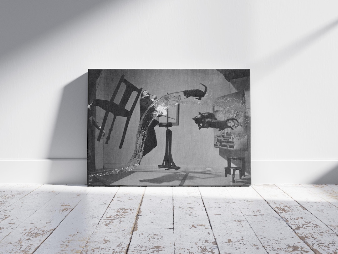 Dali Atomicus Wall Art, Surrealist Photograph of Salvador Dali and His ...