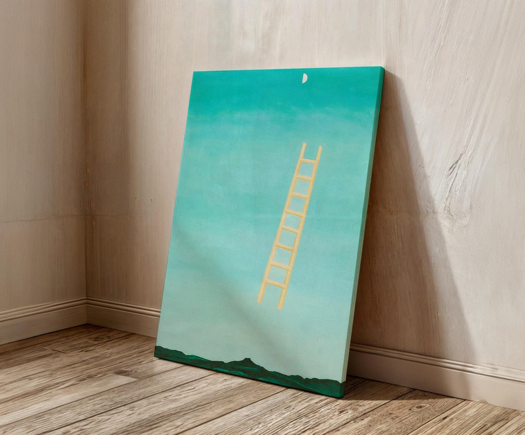 Ladder to the Moon Canvas Wall Art, Connecting With the Infinite ...