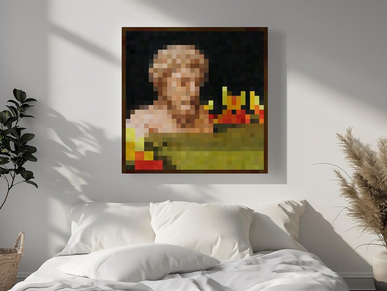 Minecraft Game Wall Art, Iconic Minecraft Bust Poster Print, Gift for ...