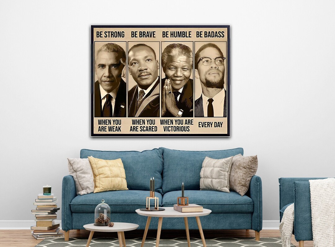 Iconic Civil Rights Leaders Canvas Wall Art, Obama, Martin Luther King ...