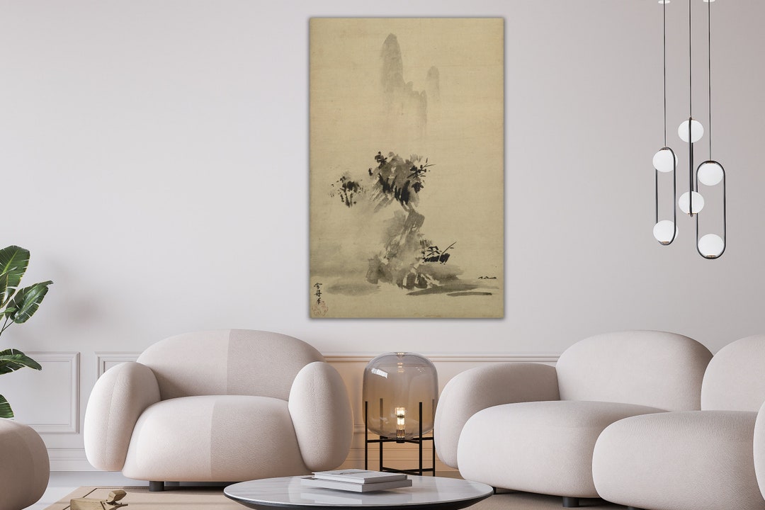 Haboku Sansui Wall Art, Sesshū Tōyō 1495, Broken Ink Landscape Print ...