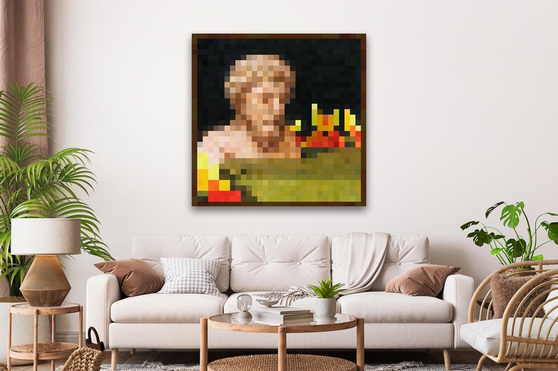 Minecraft Game Wall Art, Iconic Minecraft Bust Poster Print, Gift for ...