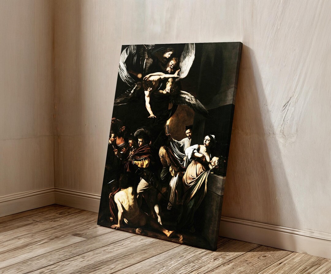 The Seven Works of Mercy Wall Art, Caravaggio Paint Ready to Hang ...