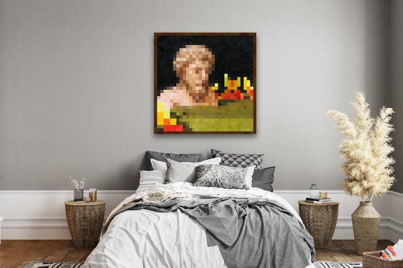 Minecraft Game Wall Art, Iconic Minecraft Bust Poster Print, Gift for ...