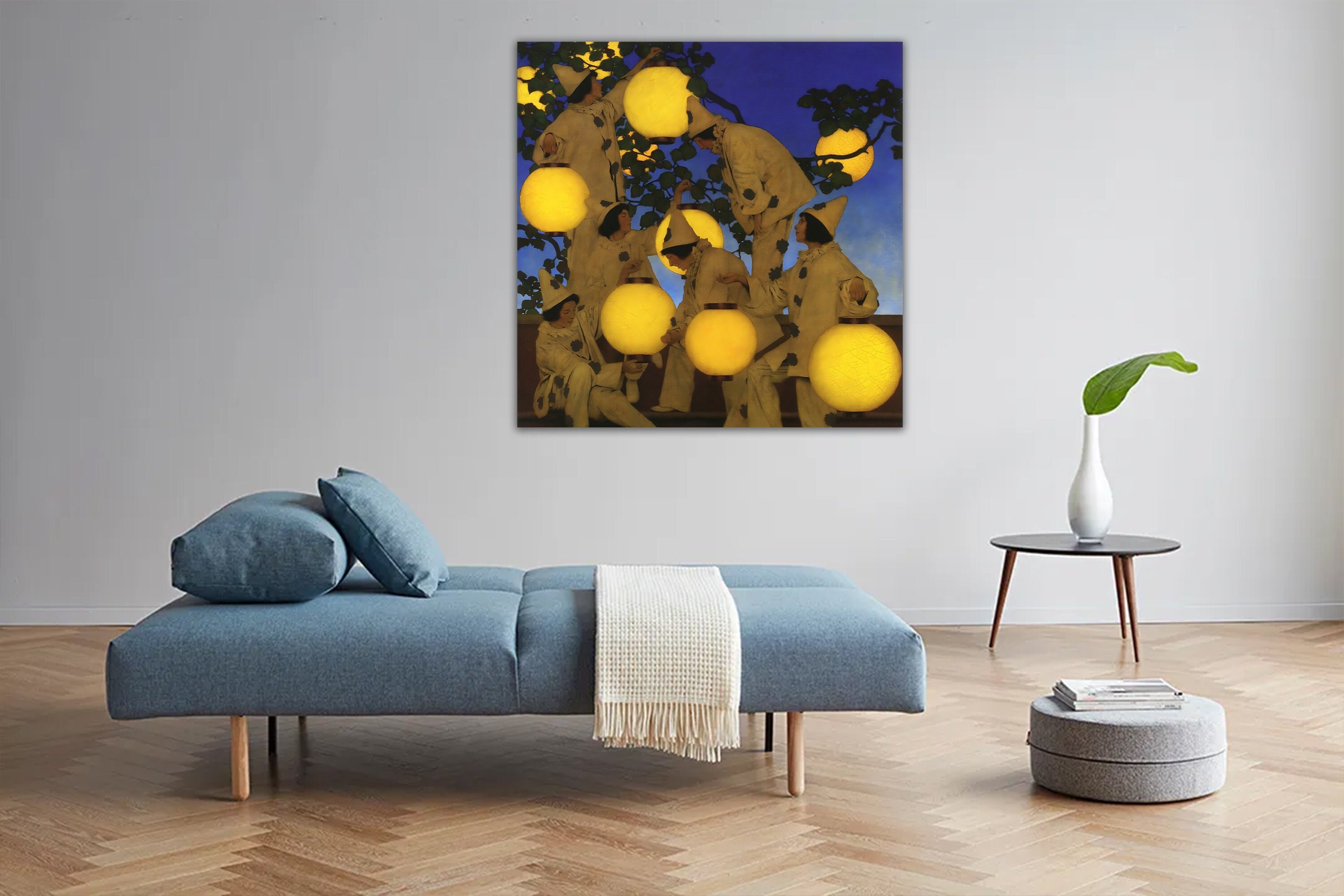 The Lantern Bearers Canvas Wall Art, Maxfield Parrish Artwork Print ...