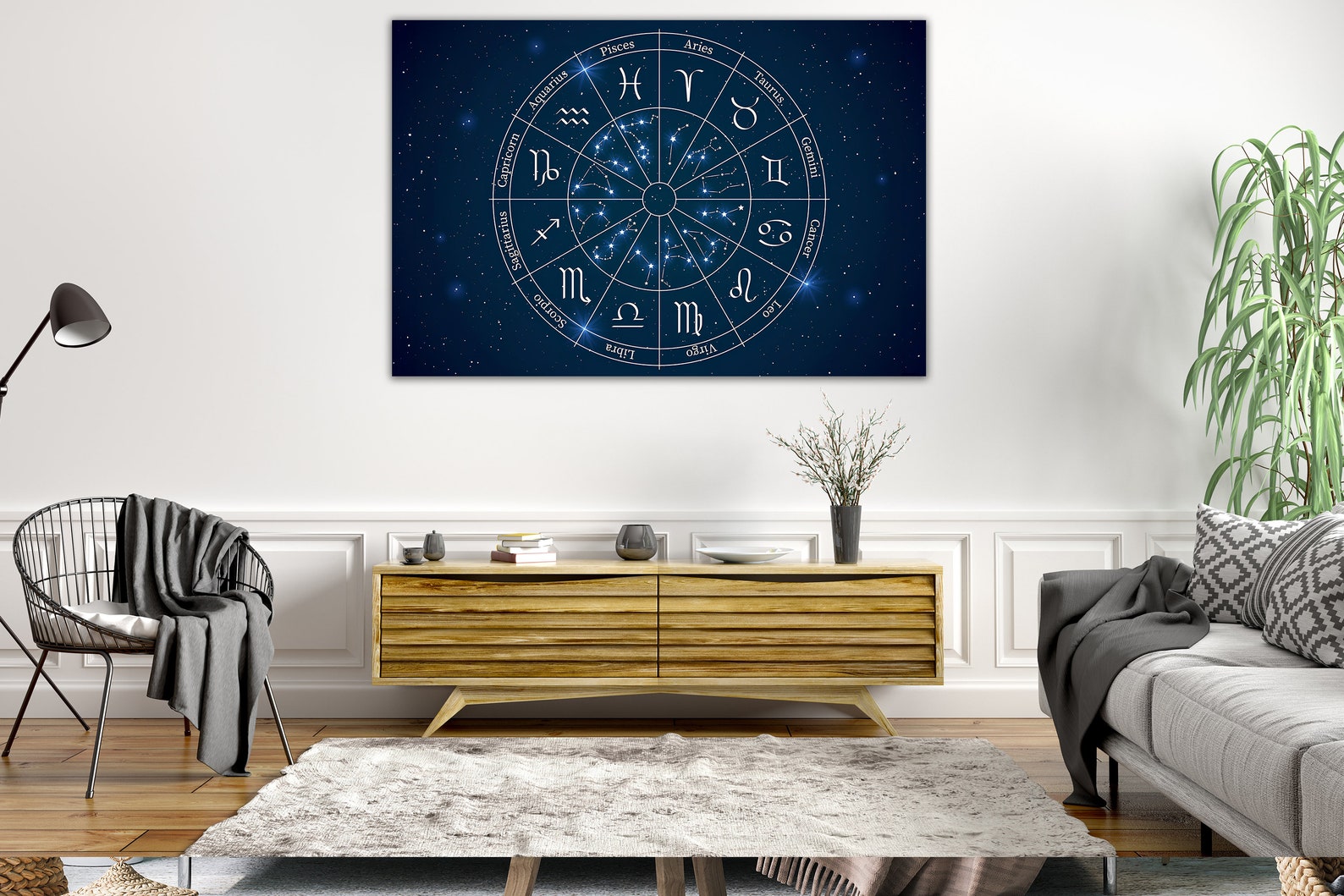 Zodiac Sign Wall Art, Zodiac Sign Poster, Gift for Astrology Lovers ...