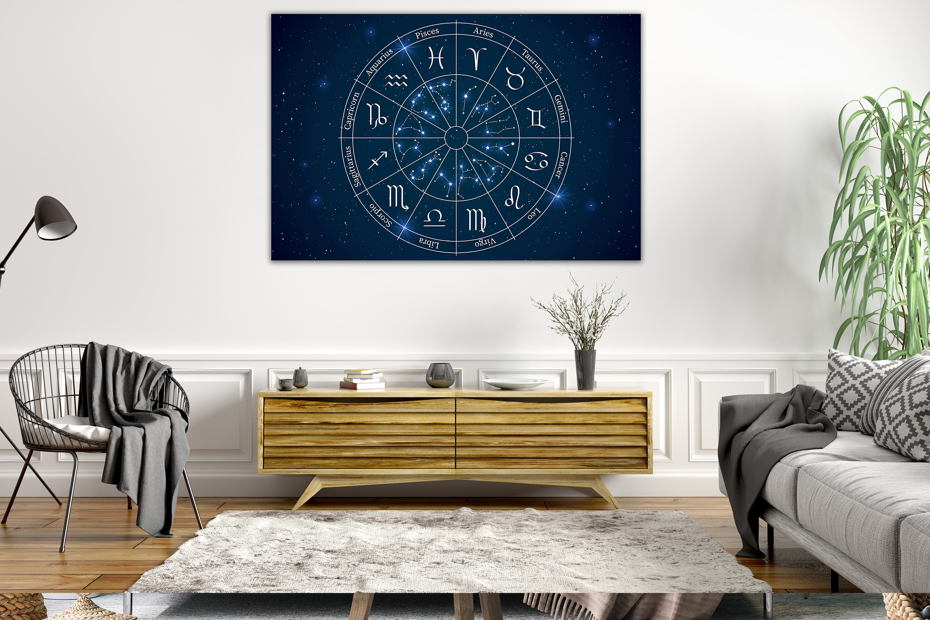 Zodiac Sign Wall Art, Zodiac Sign Poster, Gift for Astrology Lovers ...