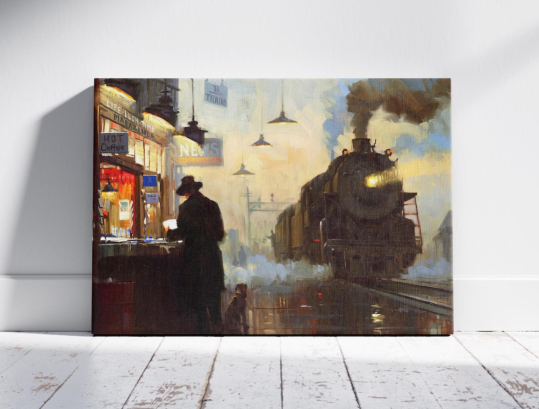 Night Train by Lionel Walden Wall Art, Fine Art Print, Night Train ...