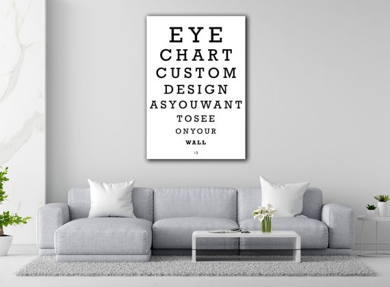 Create Your Own Eye Chart Snellen Eye Chart, Eye Charts For Eye Exams
