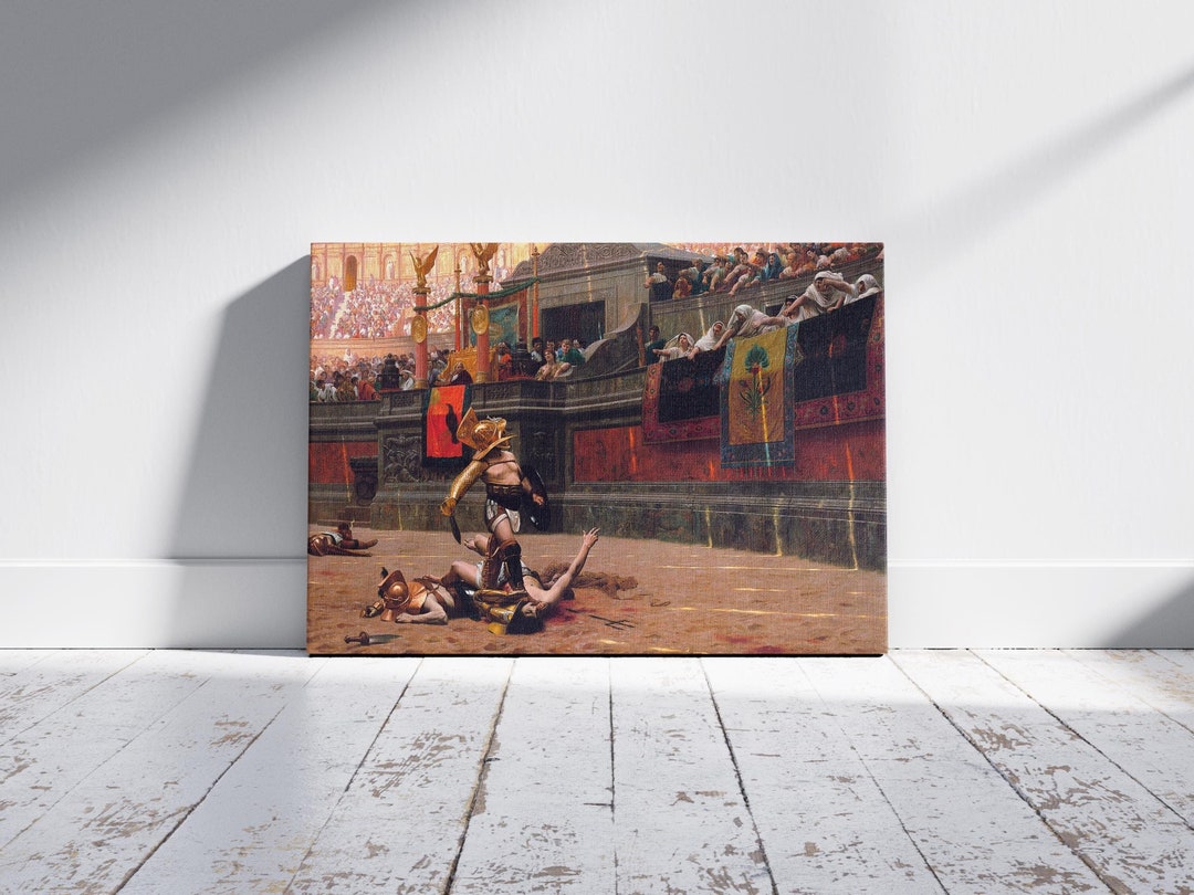 Pollice Verso by Gerome Wall Art, Gladiatorial Combat Canvas Print ...