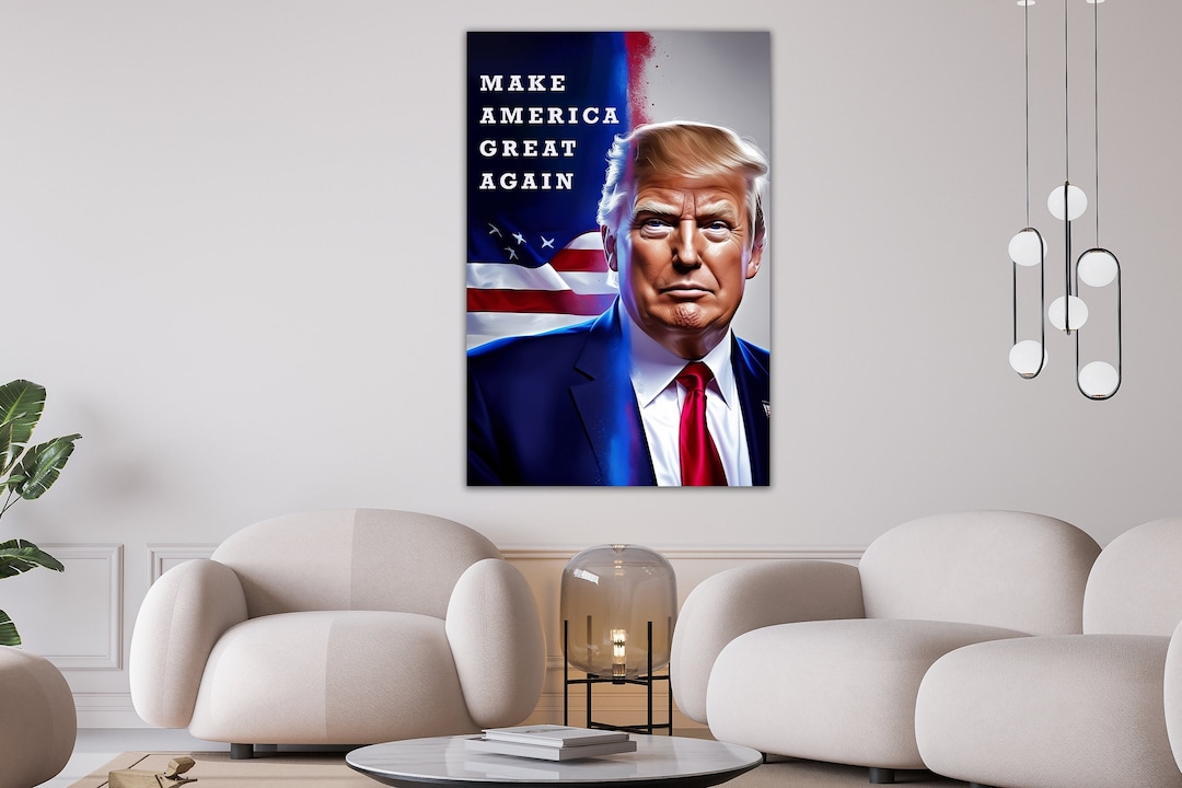 Donald Trump Poster, Make America Great Again Campaign Poster, Donald ...