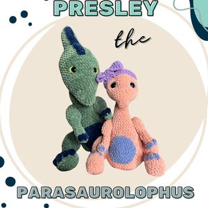 Presley the Parasaurolophus Crochet Pattern PDF DOWNLOAD | Amigurmi ...