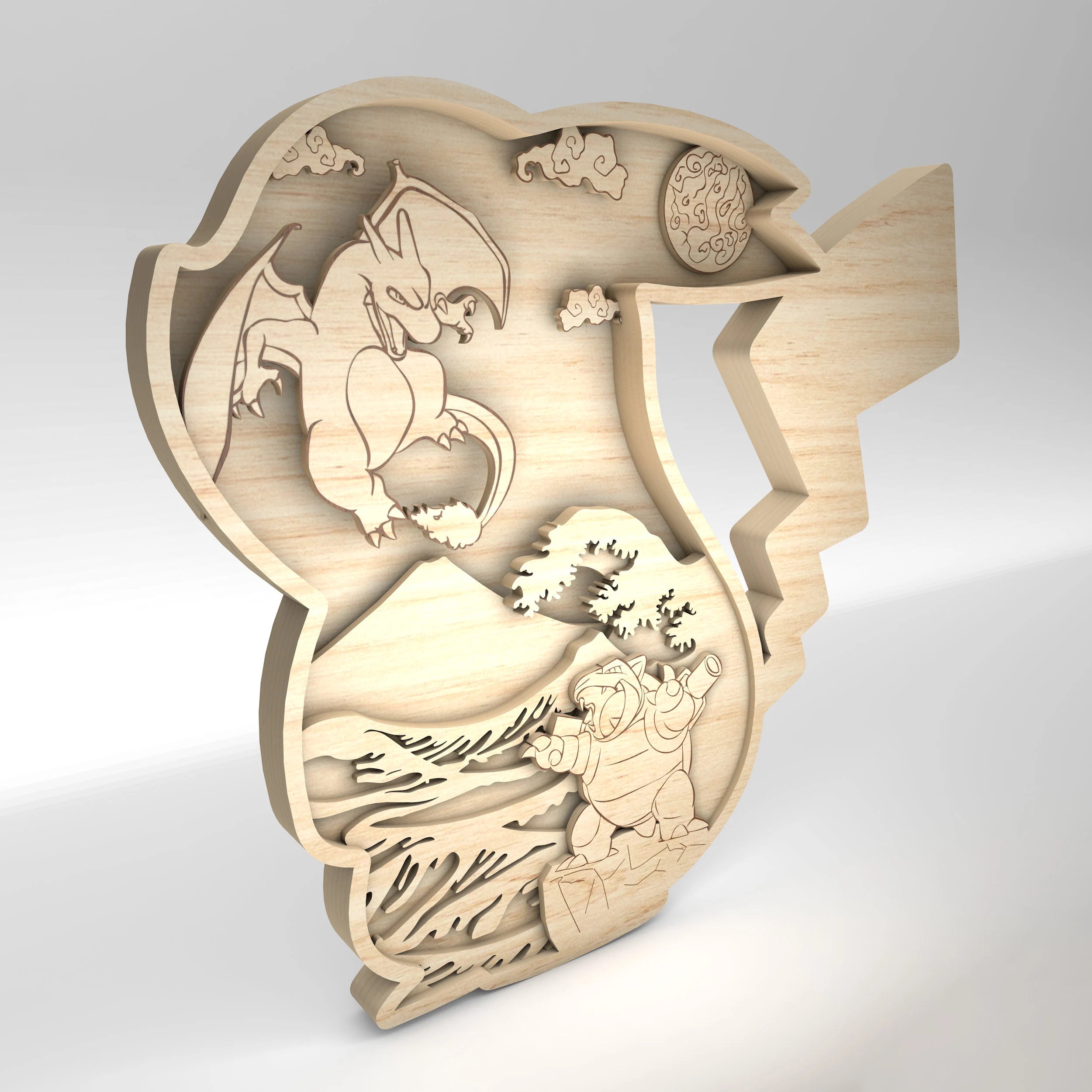 Multilayer Cartoon Scene 3D Art SVG , Layered Cartoon , 7 Layer Art ...