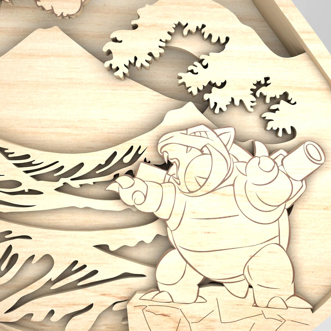 Multilayer Cartoon Scene 3D Art SVG , Layered Cartoon , 7 Layer Art ...