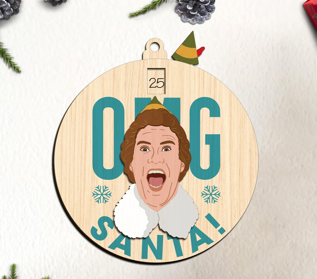 Christmas Movie Countdown Sliding Ornament Svg, Christmas Countdown ...