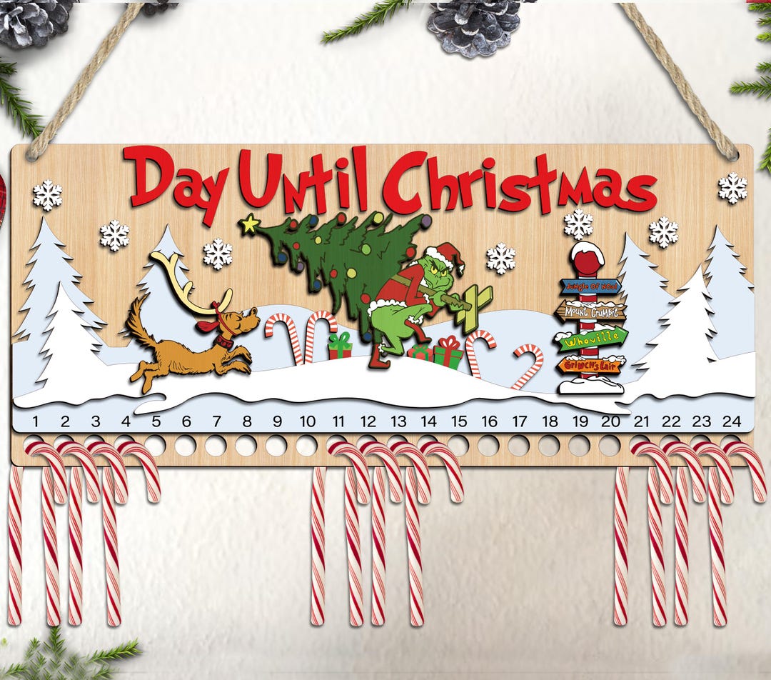 Christmas Movie Countdown Calendar Svg,christmas Cartoon Countdown Svg ...