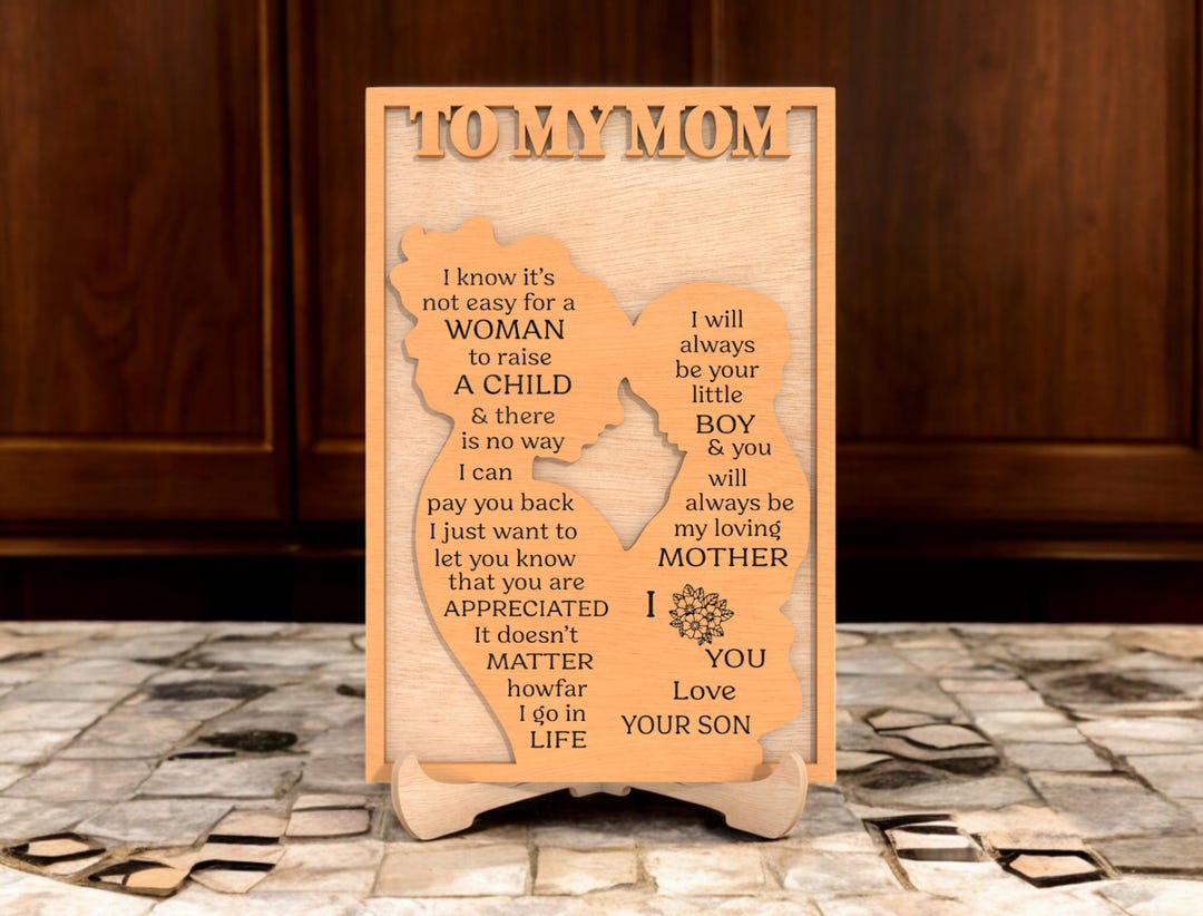 Poem to My Mother, Mothers Day Poem, Mothers Day Gift, Mother and Child ...