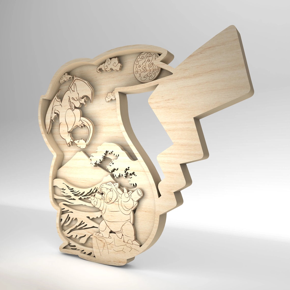 Multilayer Cartoon Scene 3D Art SVG , Layered Cartoon , 7 Layer Art ...