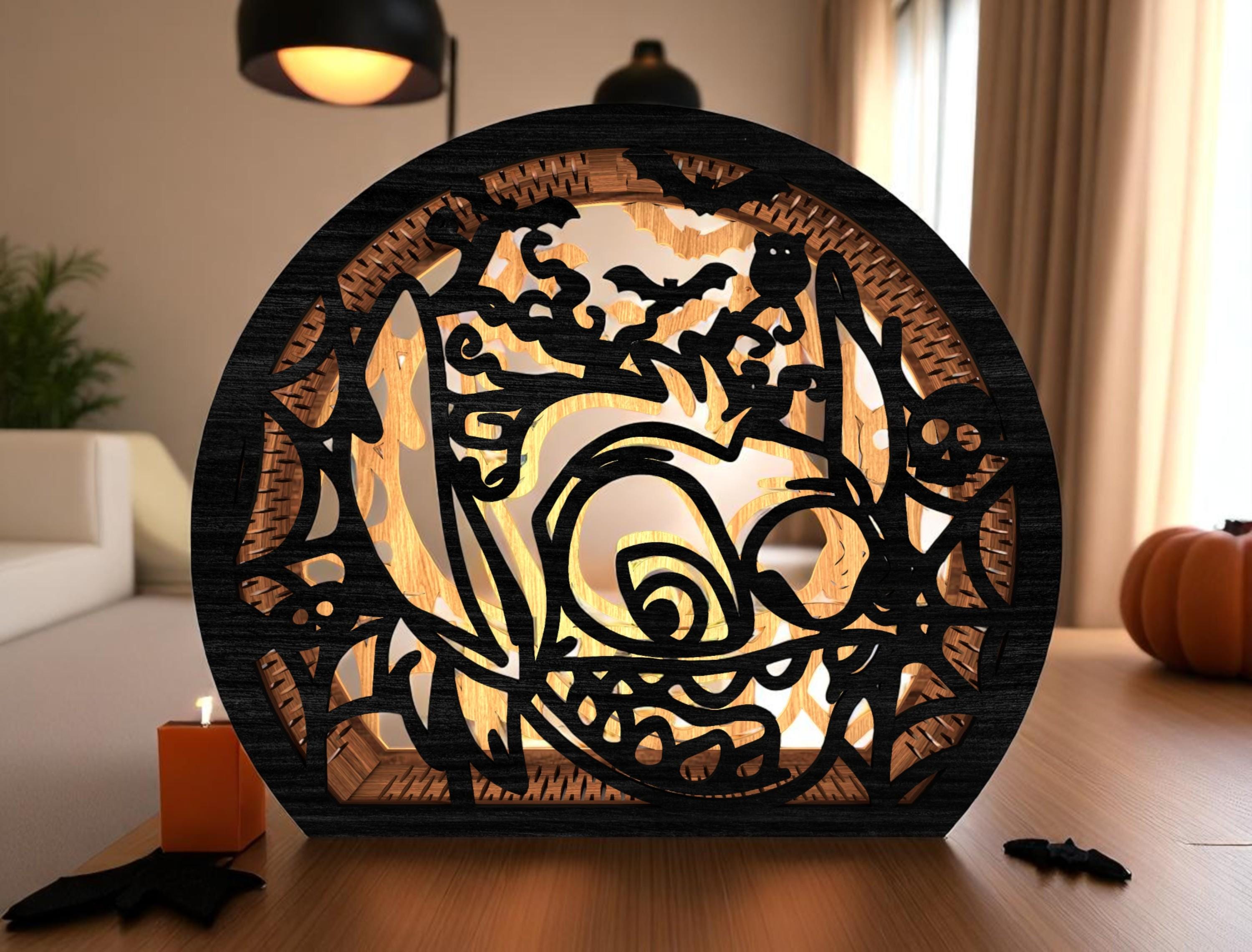 DIY Halloween Lantern | Crazy Cartoon Eyes Light Box | Funny Screaming ...