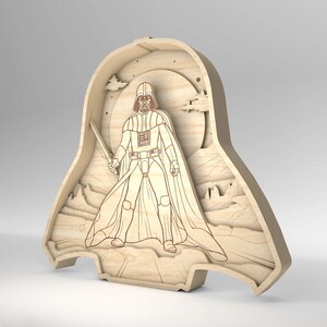 3D Multilayer Star Wars Laser Cut SVG , Space Wars 9 Layer Art Piece ...