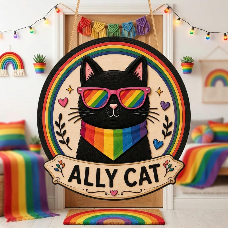 Ally Cat Sign - Etsy