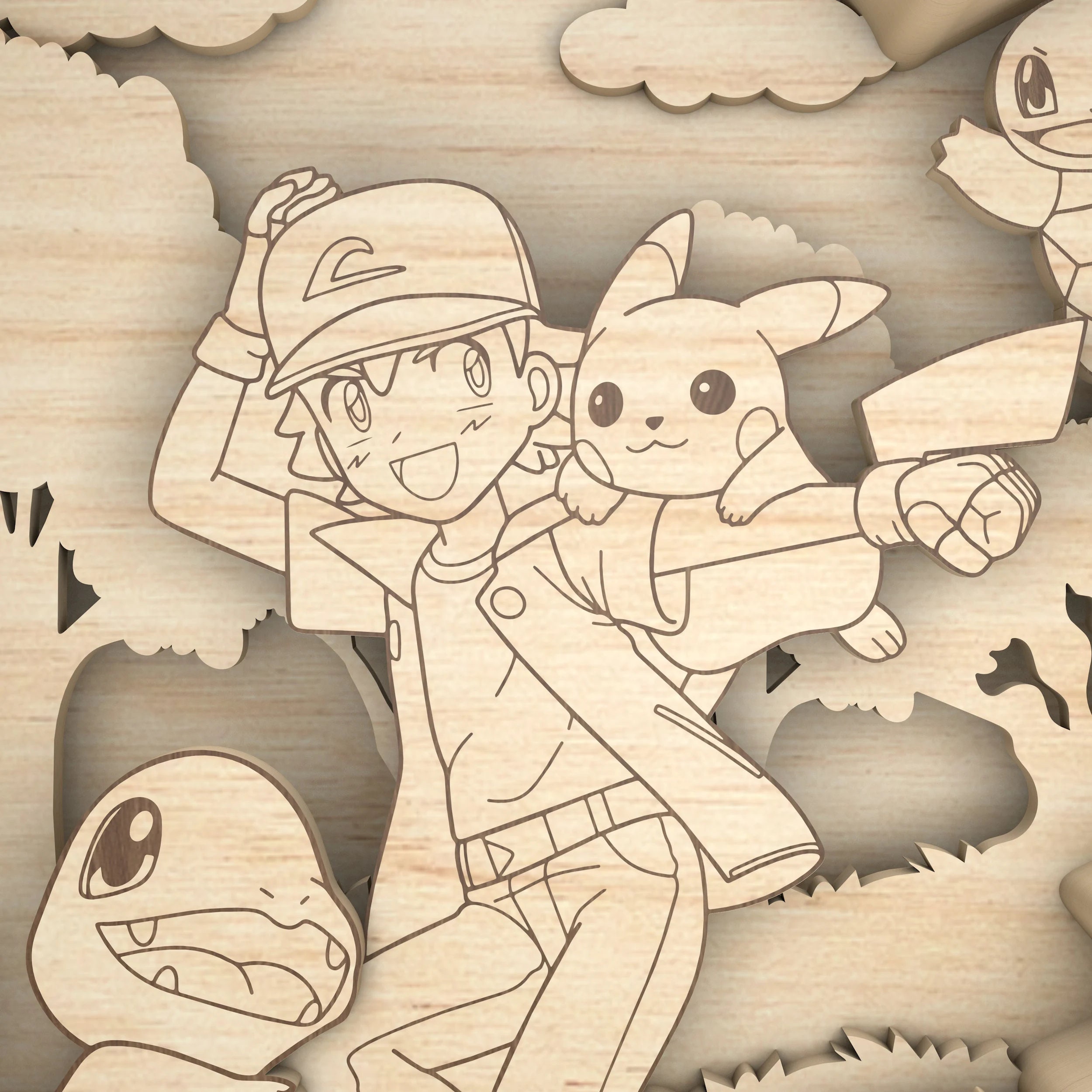 3D Multilayer Cartoon Scene Art SVG , Layered Cartoon , 9 Layer Art ...