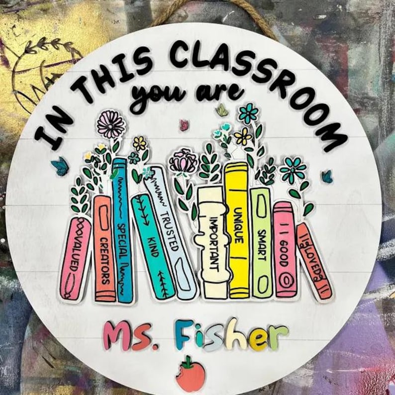 Personalized Teacher Door Sign Svg,teachers Appreciation Gifts ...