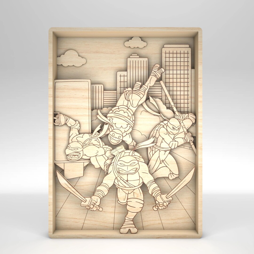 3D Multilayer Game Laser Cut SVG , Cartoon Layer Art Piece for ...