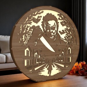 DIY Slasher Street Scene Lantern | Wooden Horror Knife Light Box Kit ...
