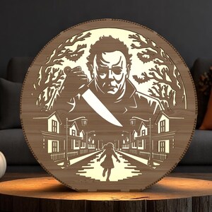 DIY Slasher Street Scene Lantern | Wooden Horror Knife Light Box Kit ...