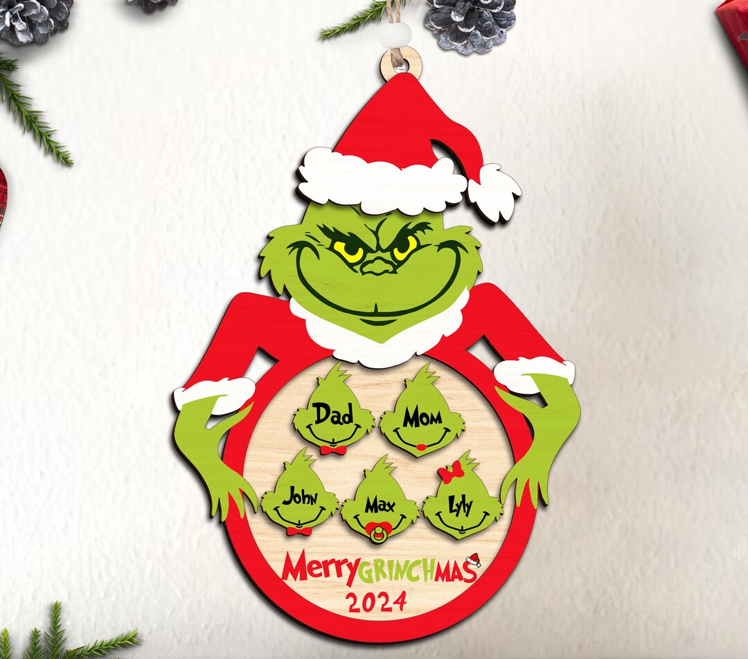 Personalized Family Christmas Ornament Digital Files ,christmas ...