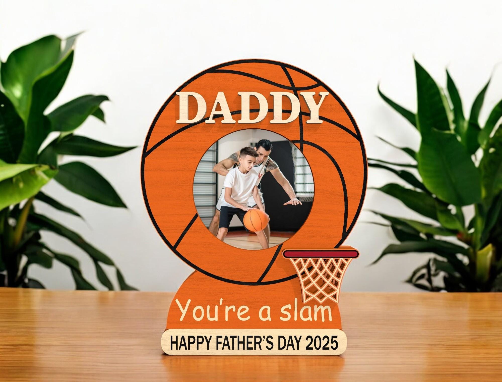 Personalized Photo Frame for Dad, Custom Wooden Father Gift, Father‘s ...