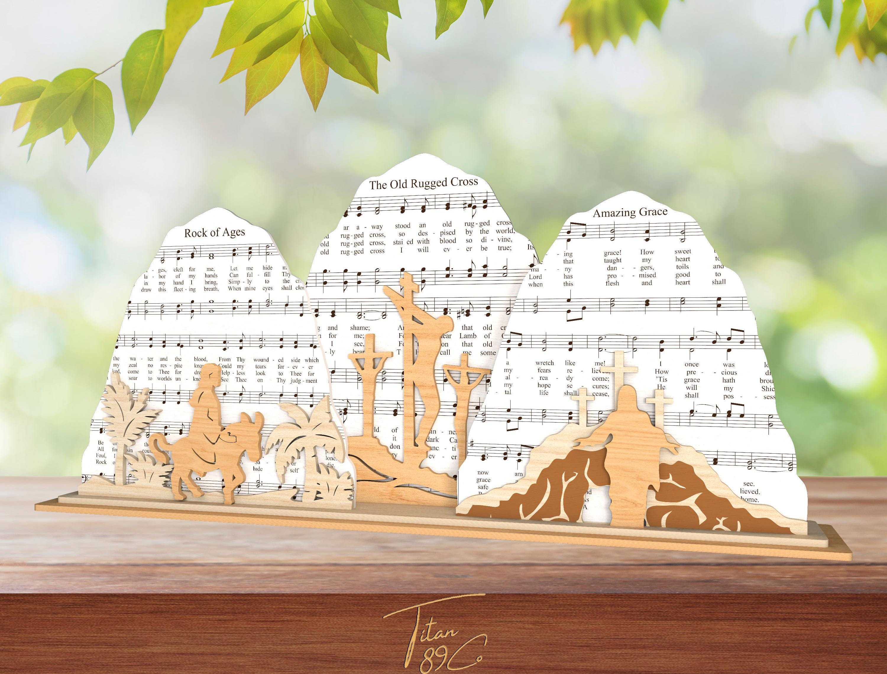 Easter Hymn Scene Decor | 3D Religious Art | Spiritual Holiday Gift ...