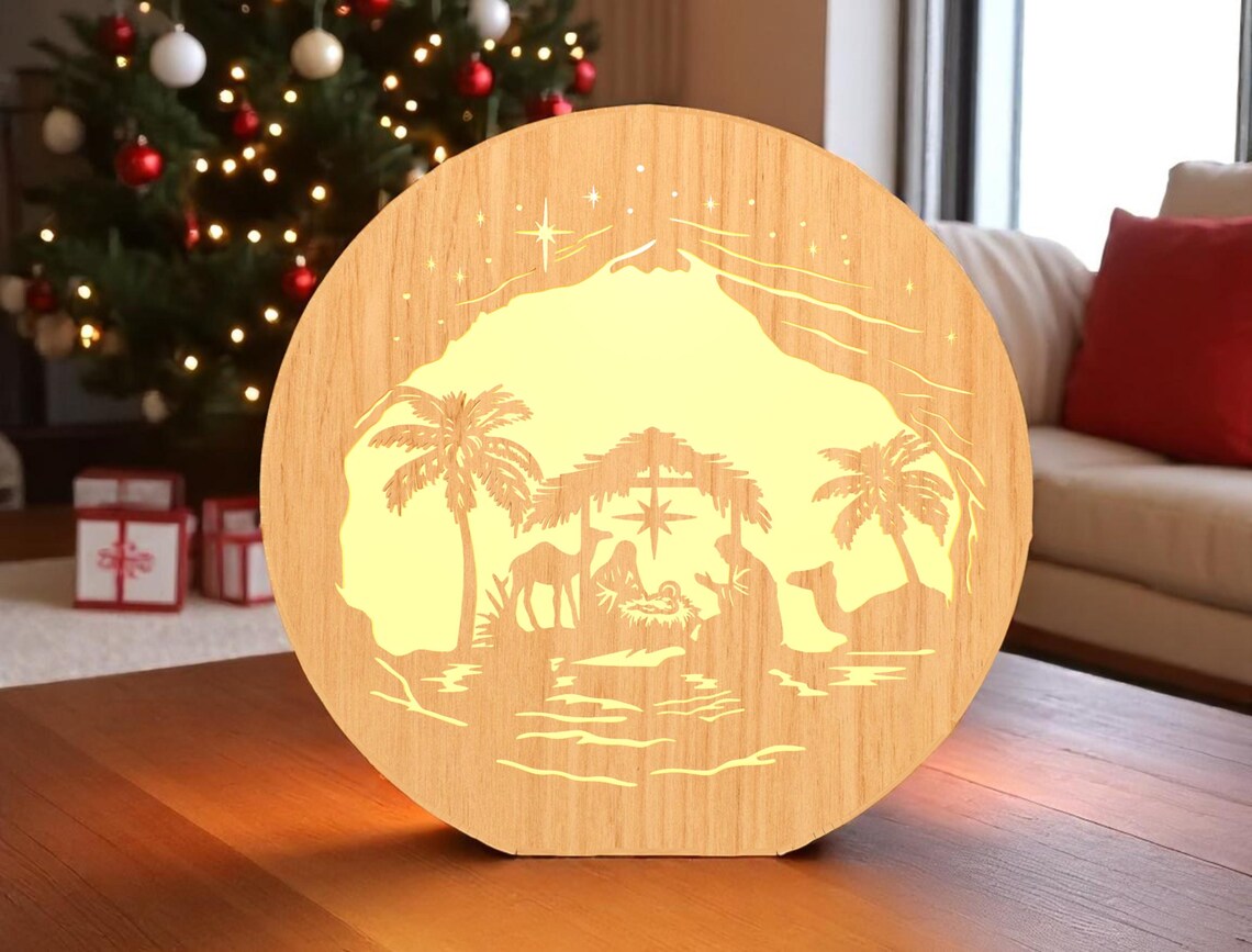 DIY Nativity Scene Lantern | Holy Family Christmas Light Box ...