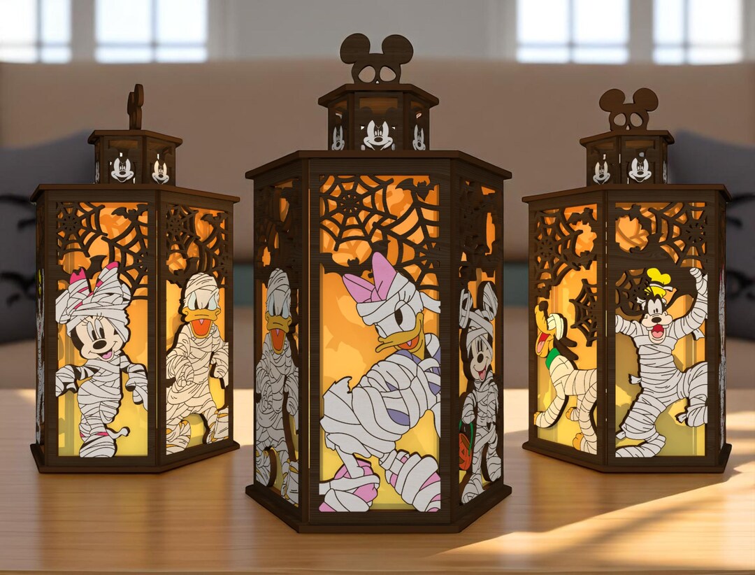 DIY Halloween Mummy Friends Lantern | Cute Wrapped Cartoon Light Box ...