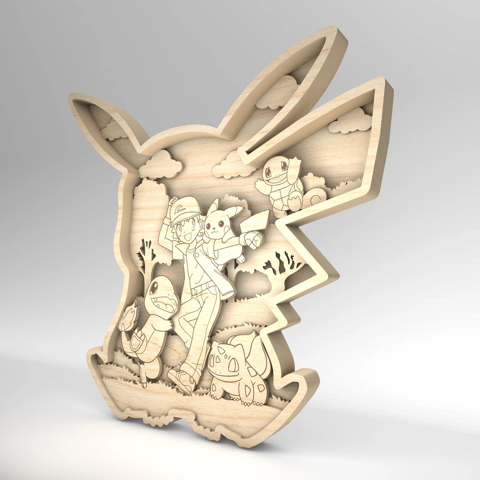 3D Multilayer Cartoon Scene Art SVG , Layered Cartoon , 9 Layer Art ...