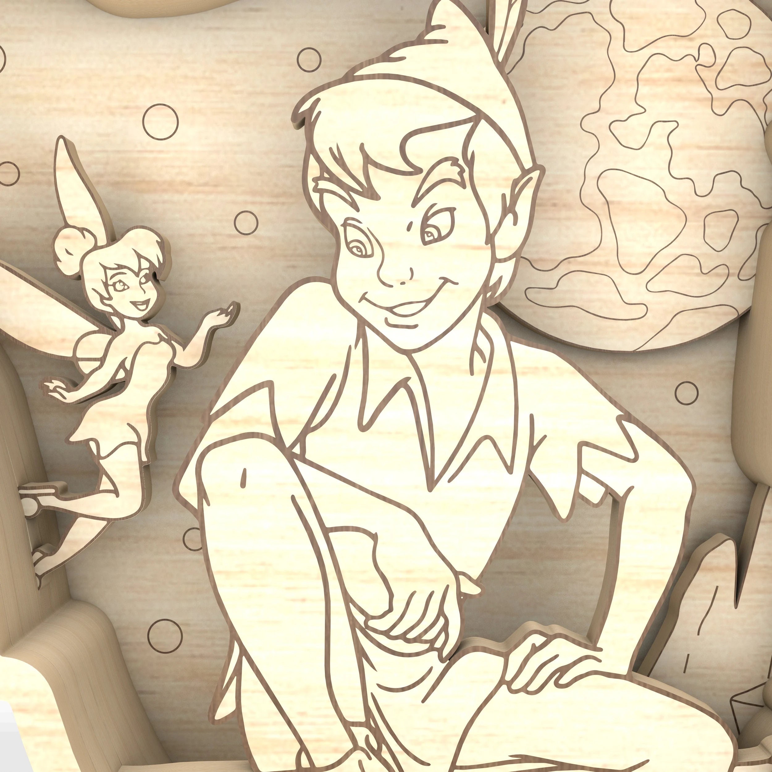 Multilayer Scene Art 3D SVG, 3D Layered Cartoon Svg, Fairy Tale Svg, 8 ...