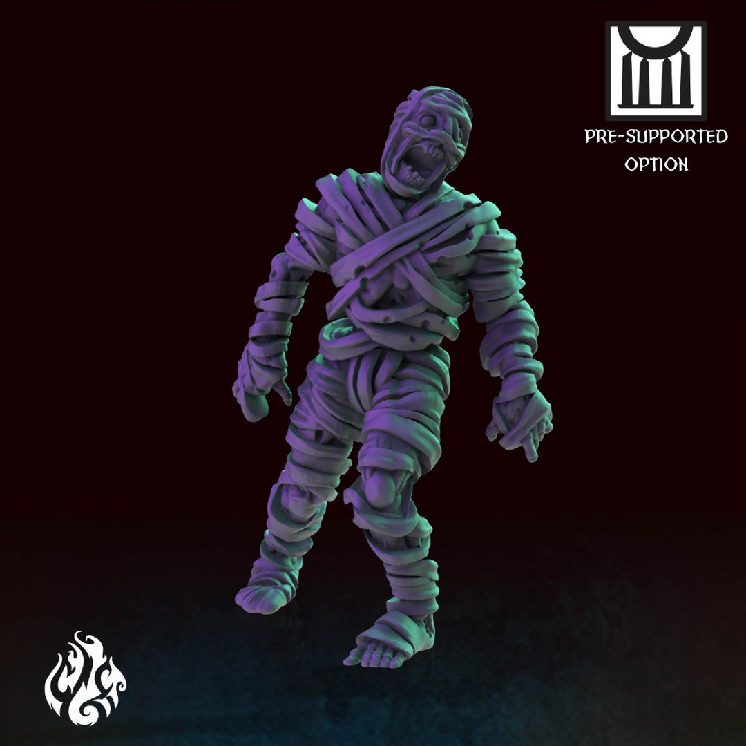 Mummy 12K Print RPG Mini Tabletop Gaming Collectable Designed by ...