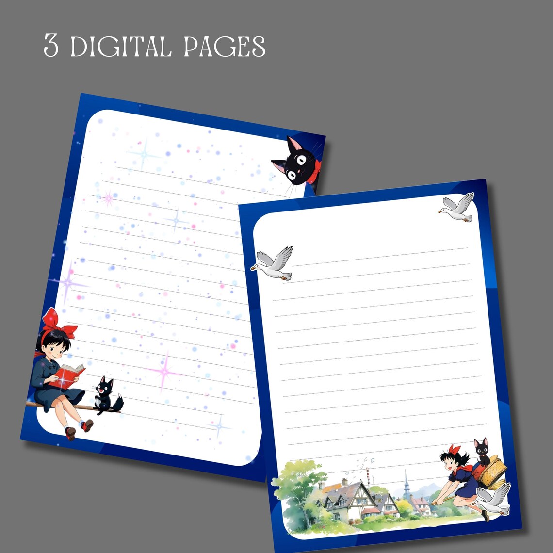Kikis Delivery Service Stationary Paper, Jiji Kiki Write Pater, Studio ...
