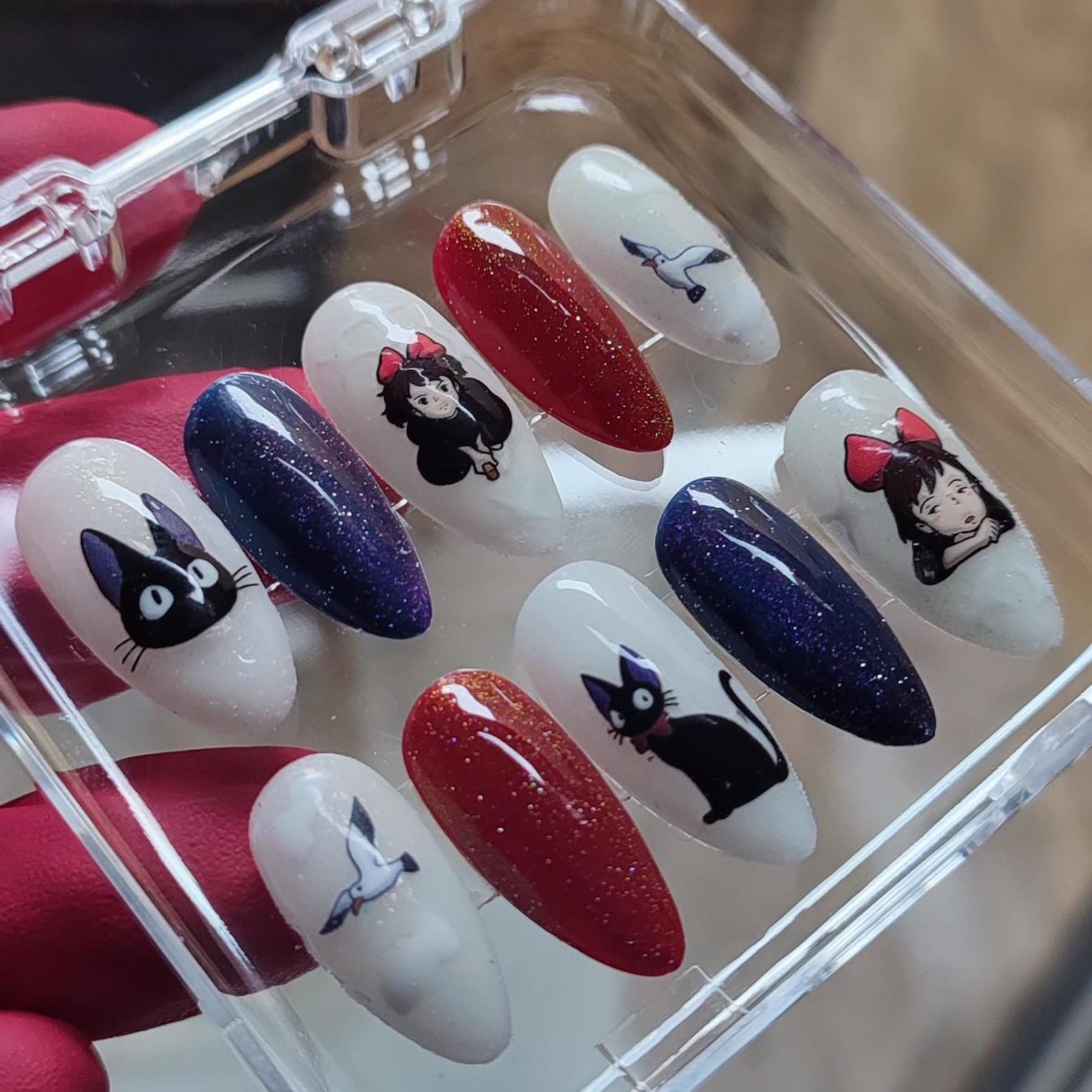 Kikis Delivery Service, Cartoon Nails, Kiki and Jiji Nails, Studio ...