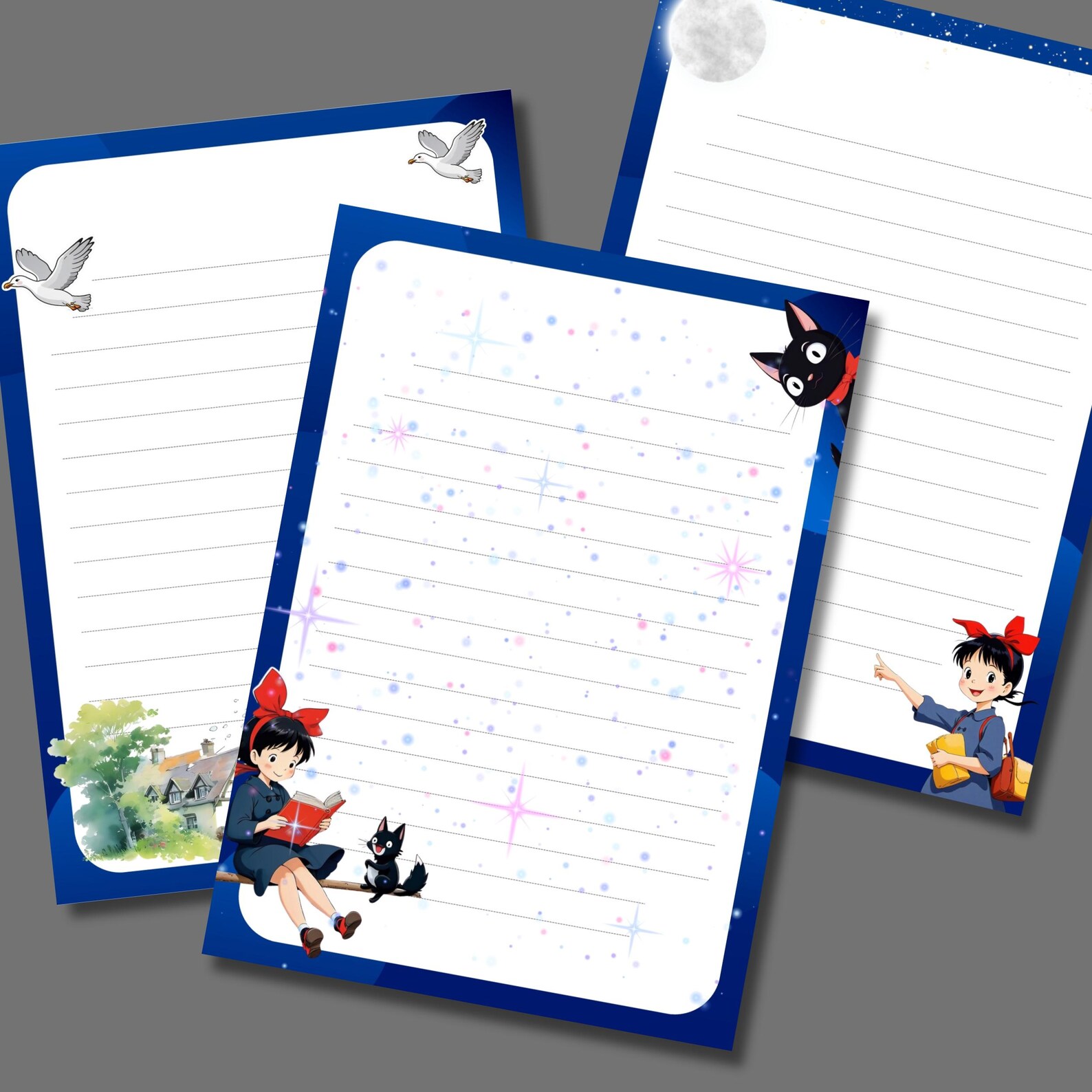 Kikis Delivery Service Stationary Paper, Jiji Kiki Write Pater, Studio ...