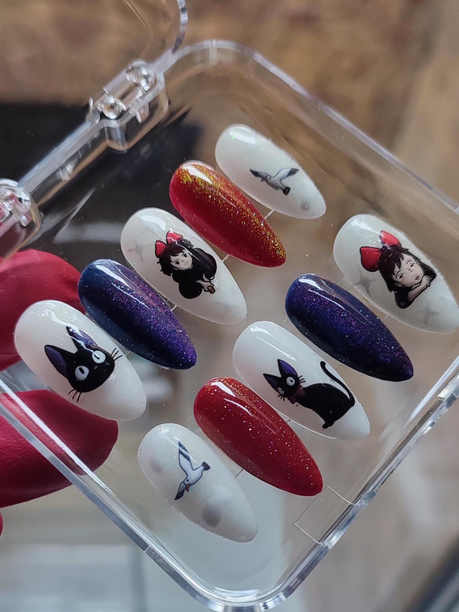 Kikis Delivery Service, Cartoon Nails, Kiki and Jiji Nails, Studio ...