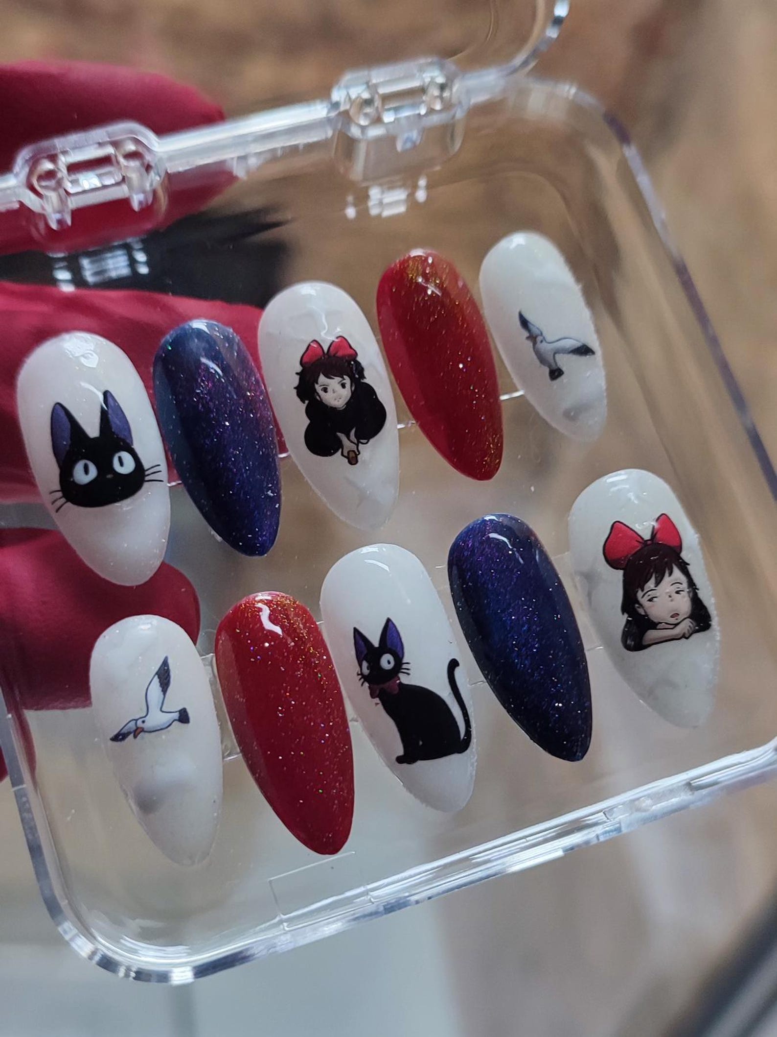 Kikis Delivery Service, Cartoon Nails, Kiki and Jiji Nails, Studio ...