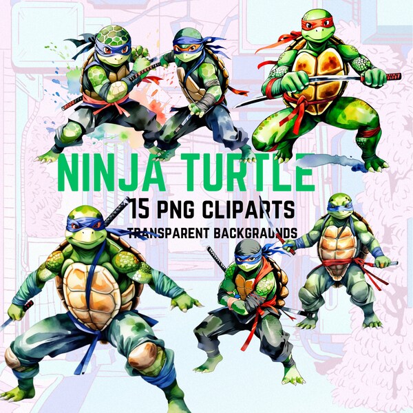 Ninja Turtle Clipart - Etsy
