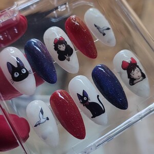 Kikis Delivery Service, Cartoon Nails, Kiki and Jiji Nails, Studio ...