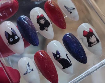 Kikis Delivery Service Nails - Etsy