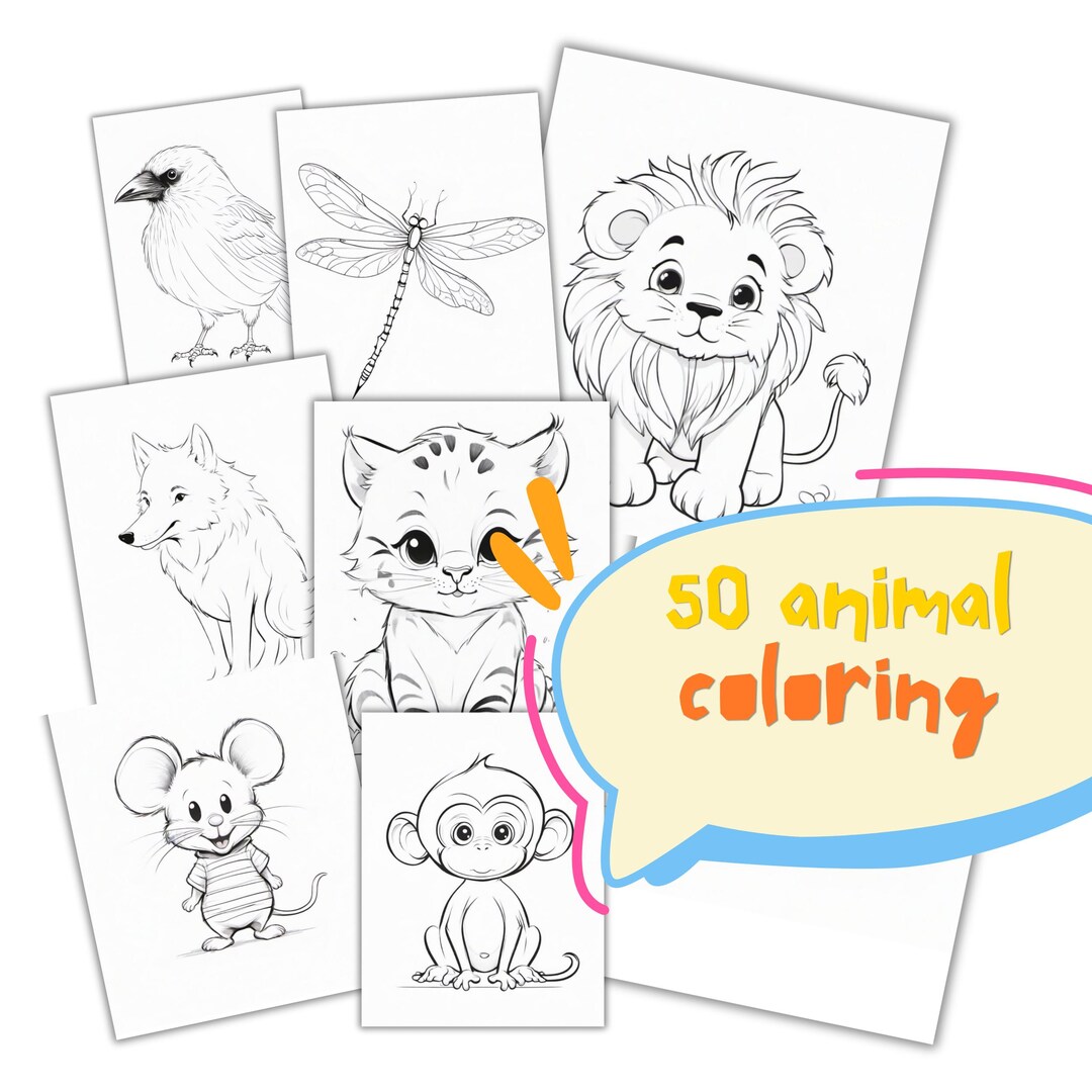 Animals Colouring Sheets, Printable Animal Coloring Sheets, Animal ...