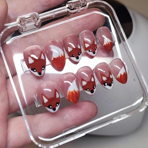 Cute Fake Nails - Etsy