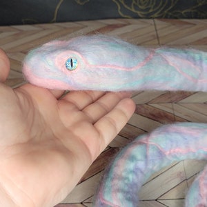 Needle Felted Cotton Candy Snake - Etsy