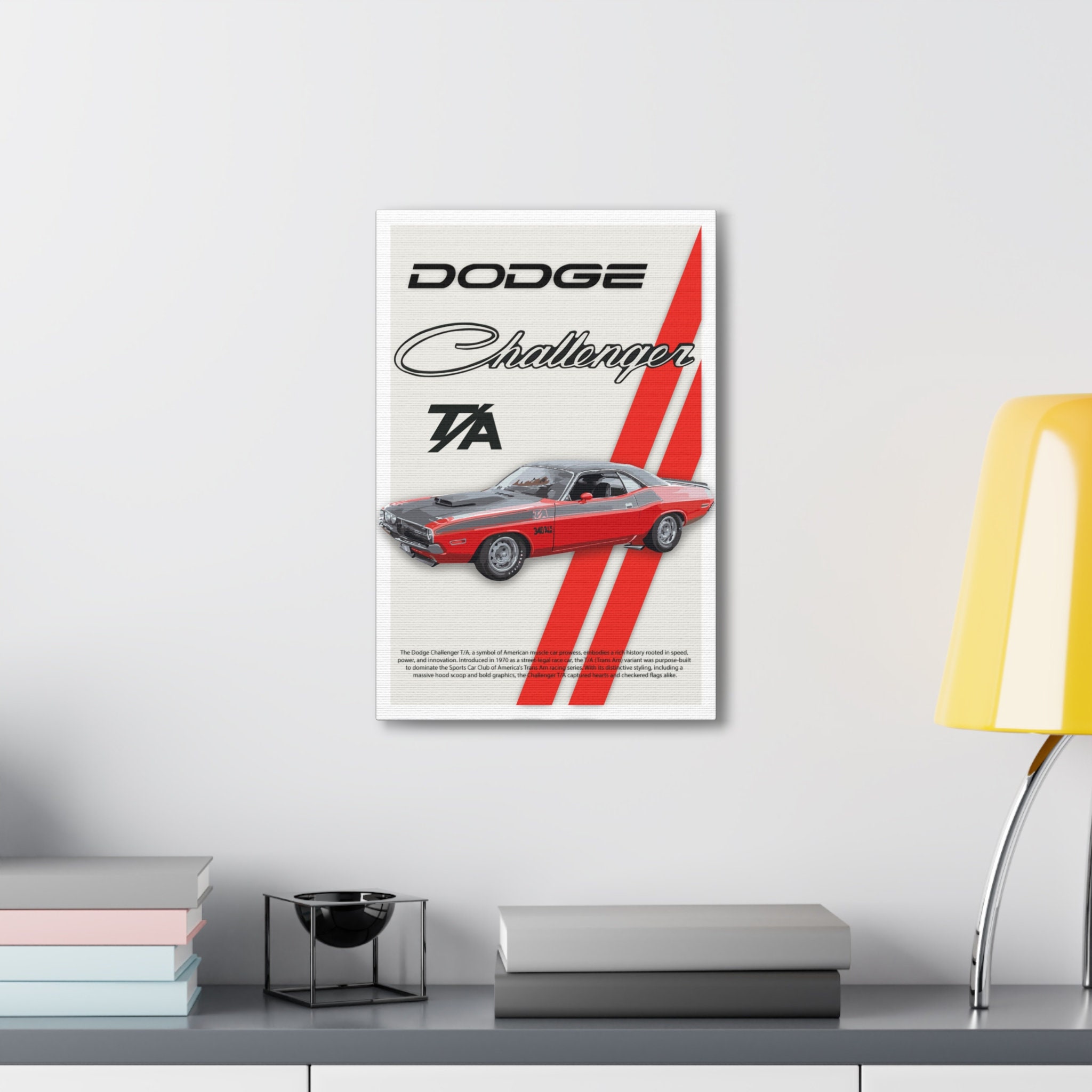 Canvas Poster Dodge Challenger - Etsy